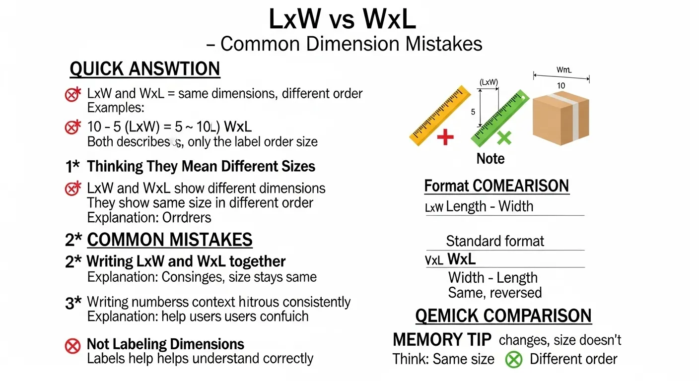 LxW or WxL: What’s the Correct Order for Dimensions? in 2026